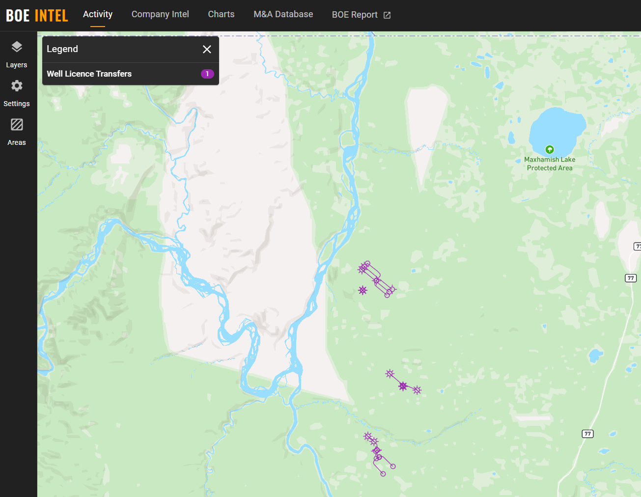 Chevron transfers 16 well licences including this well which once had a ...